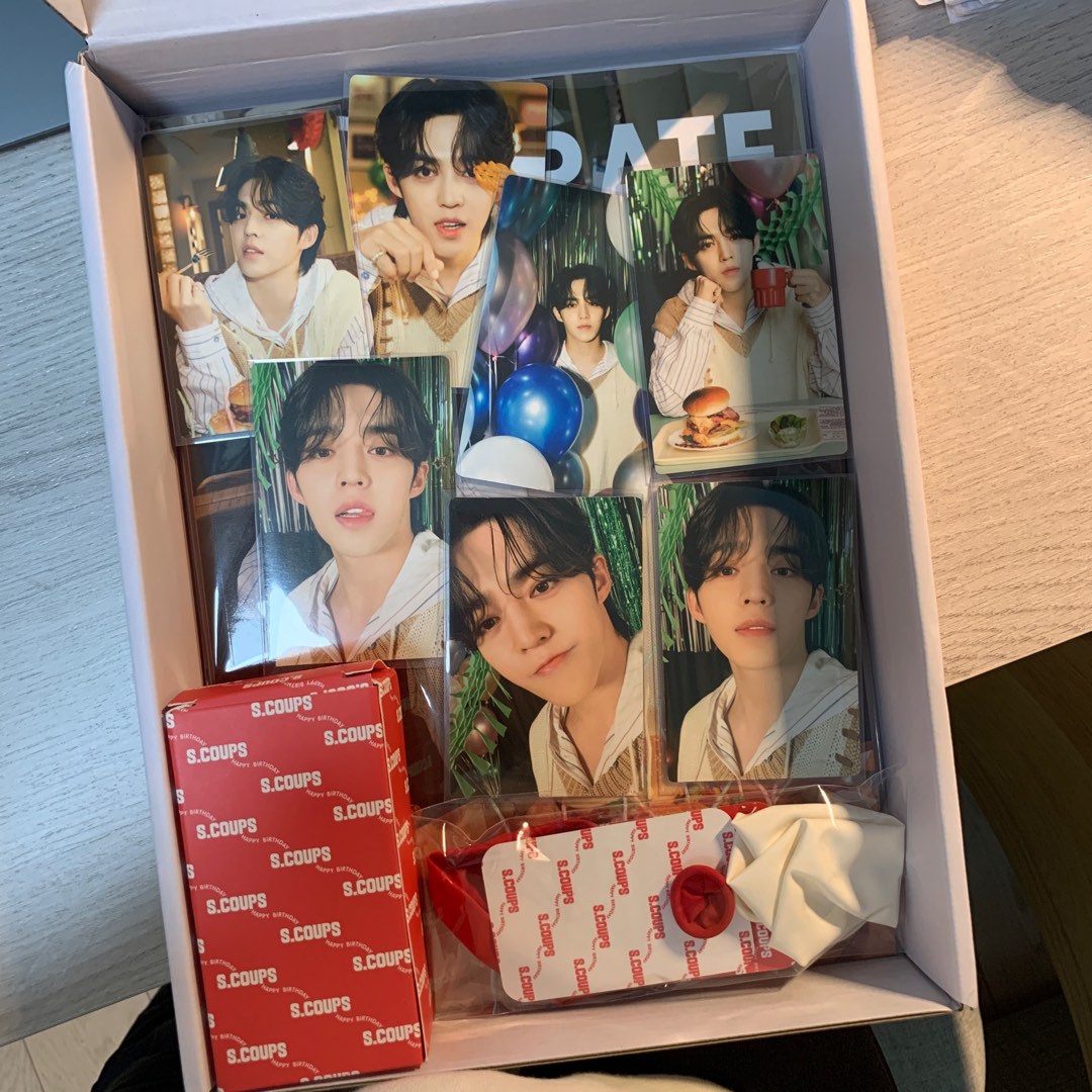 seventeen scoups birthday box, 興趣及遊戲, 收藏品及紀念品, 韓流 - Carousell