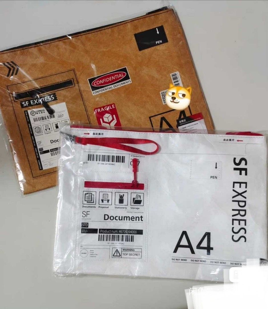 Sf Express Tvyek A4 envelope, Women's Fashion, Bags & Wallets, Clutches ...