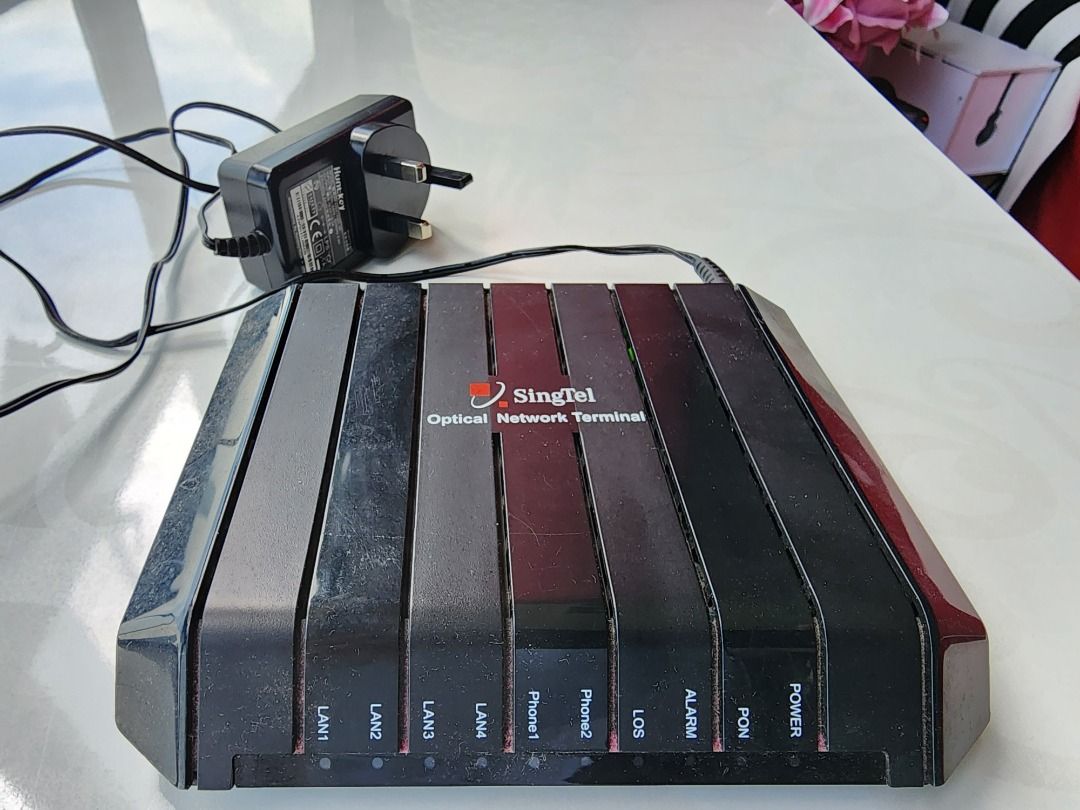 SingTel ONT (Optical Network Terminal), Computers & Tech, Parts ...