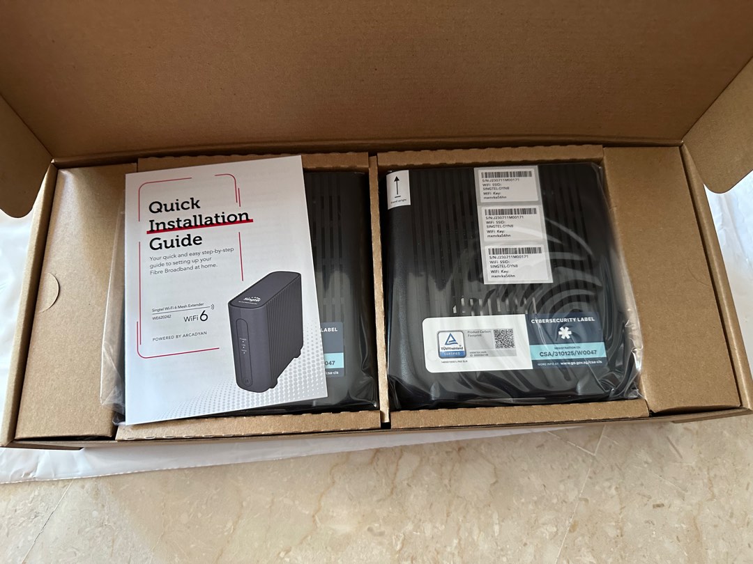 Singtel wifi 6 mesh arc (dual pack), Computers & Tech, Parts ...