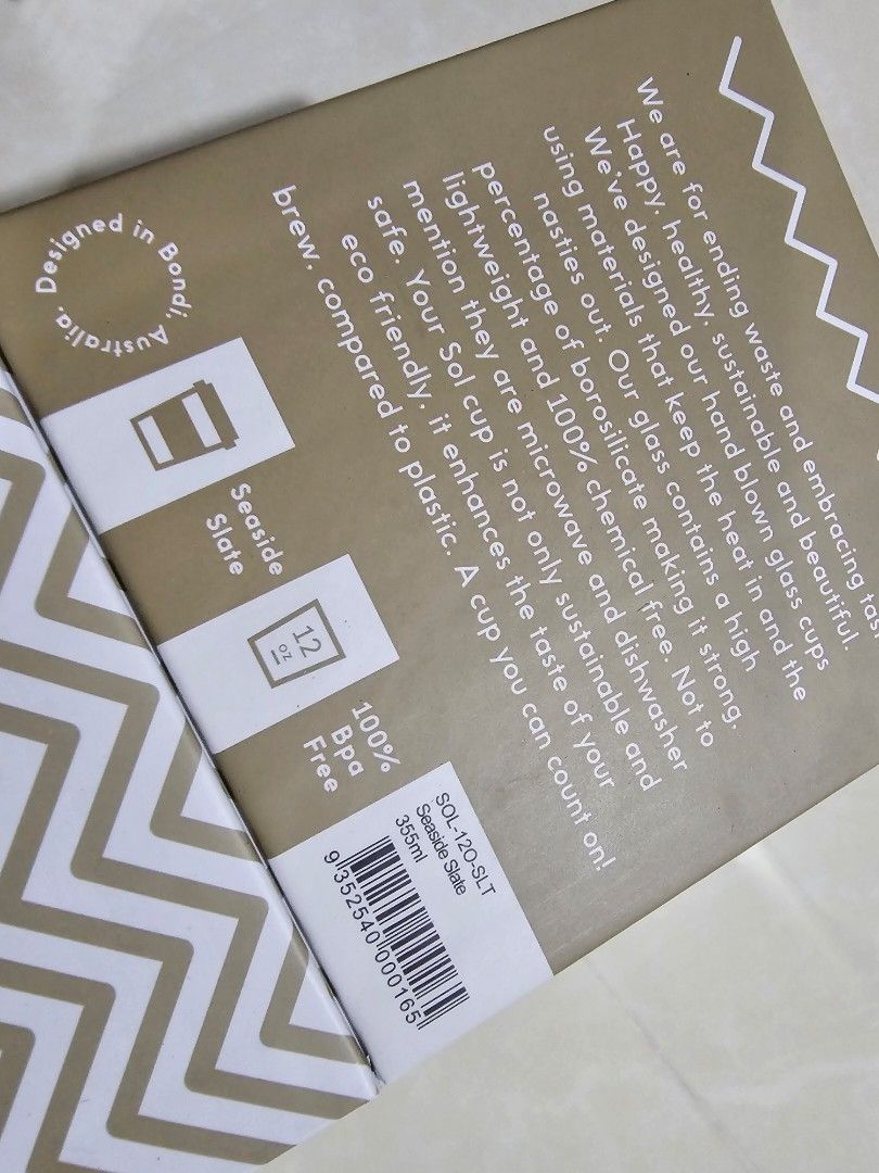 Sol cups 12oz / 355ml, Furniture & Home Living, Kitchenware & Tableware ...