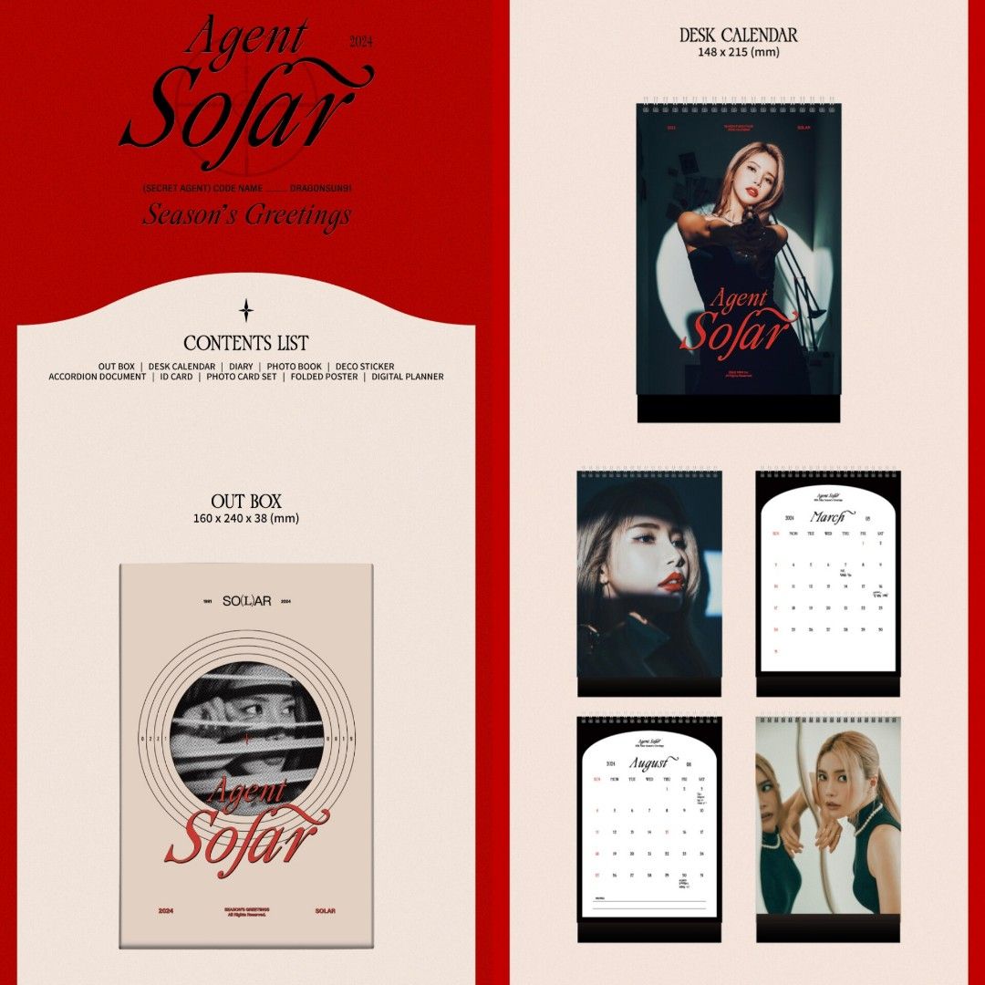 SOLAR 2024 SEASON'S GREETINGS [Agent Solar], Hobbies & Toys ...