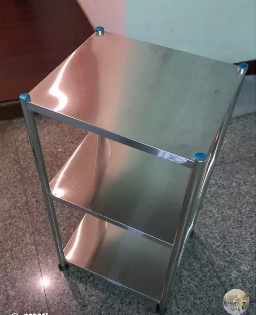 Stainless Steel 3 Tier Storage Rack Shelf, Furniture & Home Living ...