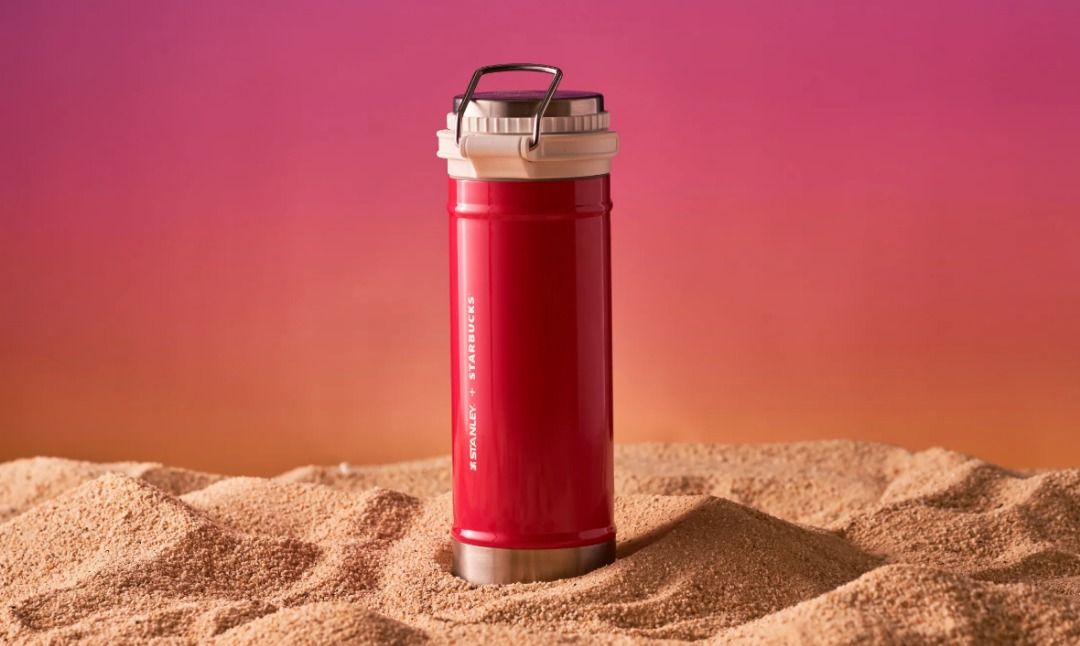 Starbucks x Stanley 16oz Stainless Steel Tumbler Dingo Berry, Furniture ...