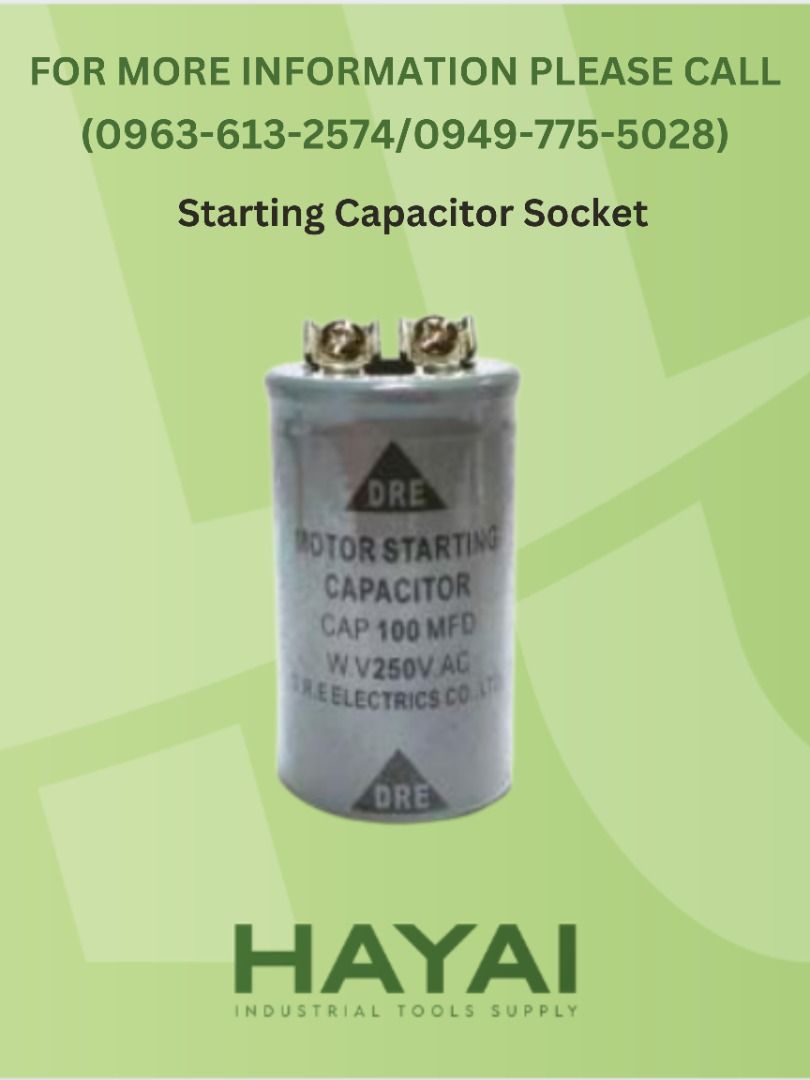 STARTING CAPACITOR SOCKET, Commercial & Industrial, Construction Tools ...
