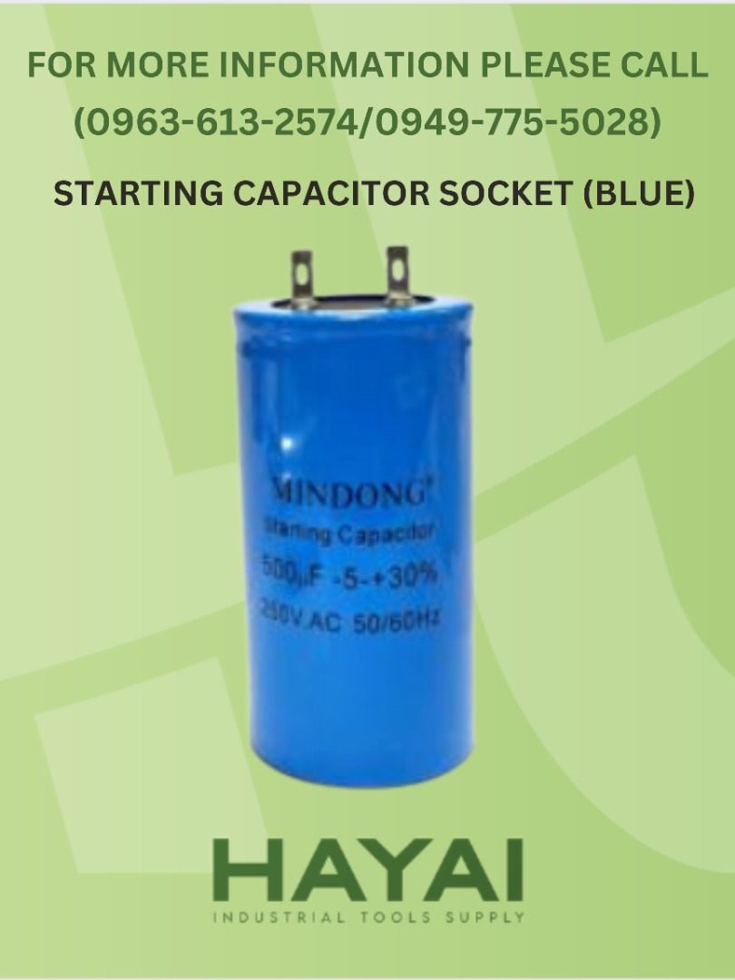STARTING CAPACITOR SOCKET (BLUE), Commercial & Industrial, Construction ...