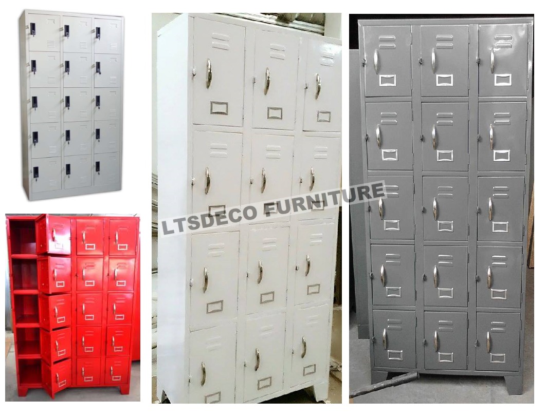STEEL LOCKER 15 DOORS OFFICE FURNITURE AND PARTITIONS, Furniture & Home ...
