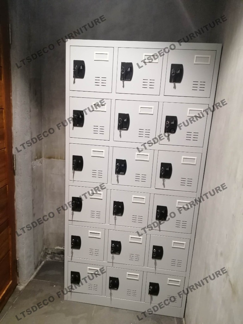 STEEL LOCKER OFFICE PARTITION, Furniture & Home Living, Office ...