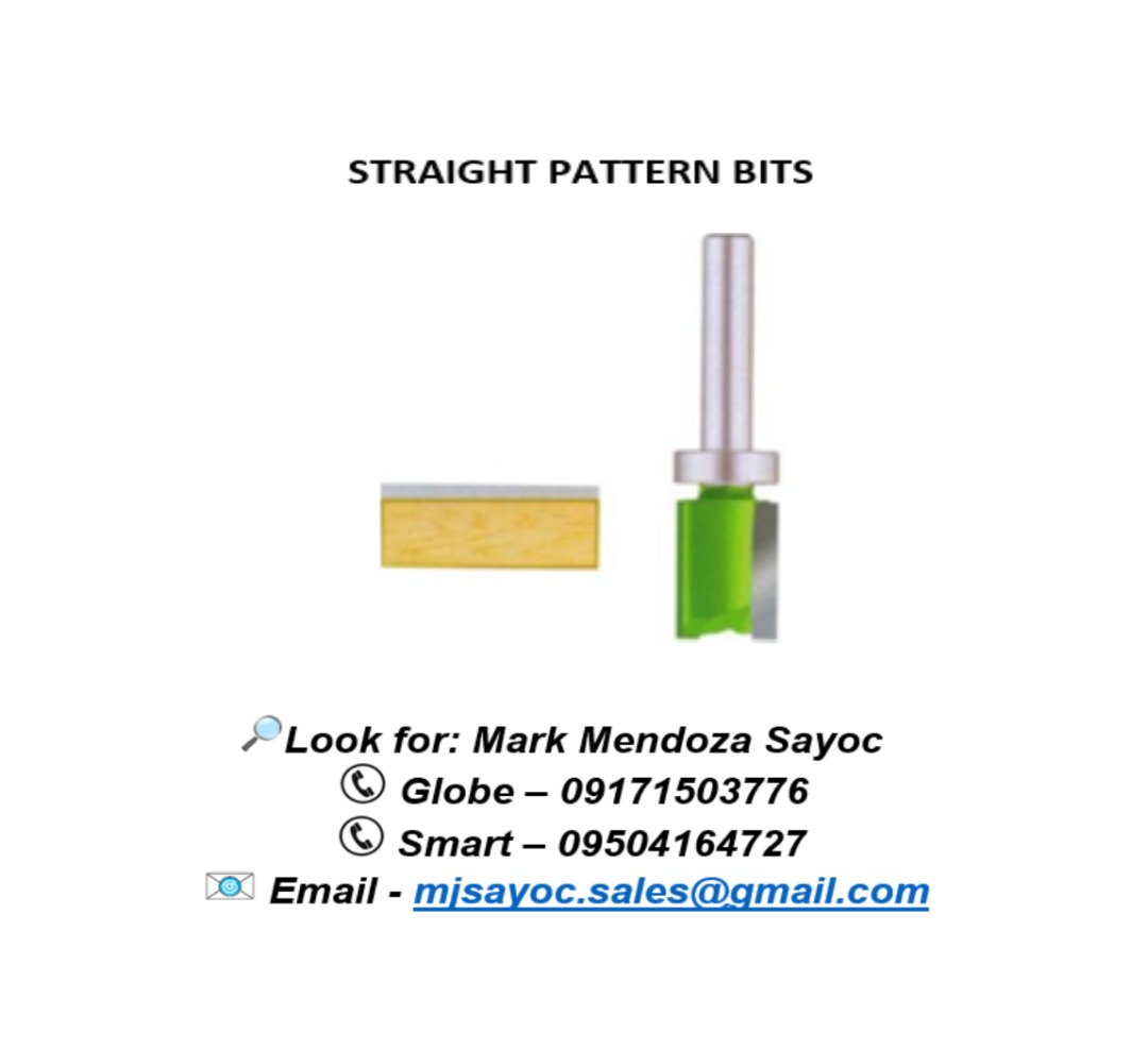 STRAIGHT PATTERN BITS with upper bearing, Commercial & Industrial ...