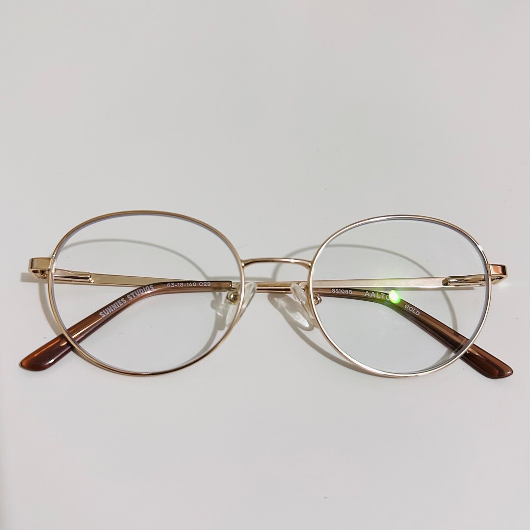 Sunnies Aalto Gold Frame Glasses, Women's Fashion, Watches ...