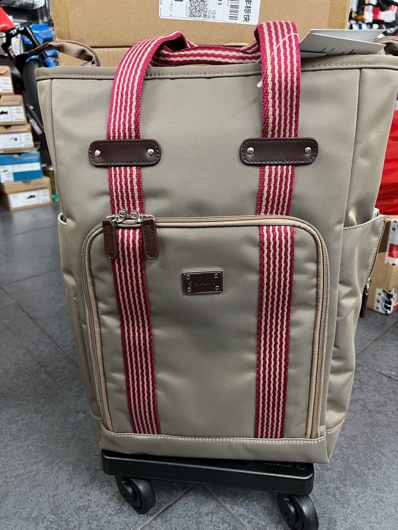 Swany Japan trolley bag with chair built in, Hobbies & Toys, Travel ...