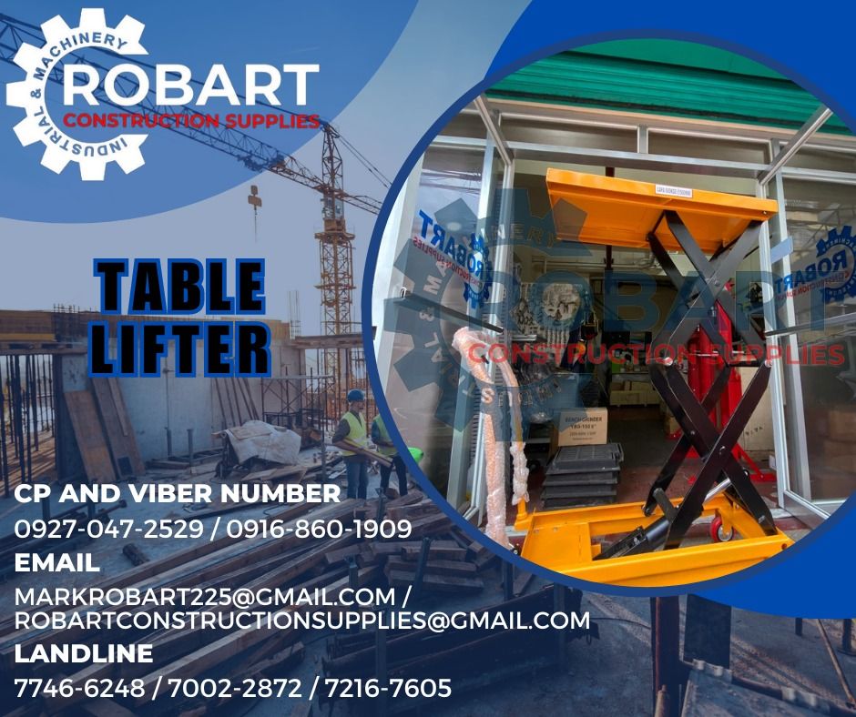 Table Lifter, Commercial & Industrial, Industrial Equipment on Carousell