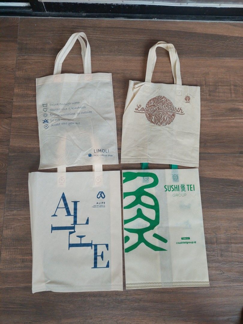 TAS BELANJA SHOPPING BAG SPUNBOND JCO SUSHI TEI ALIFE LIMOLI, Serba ...