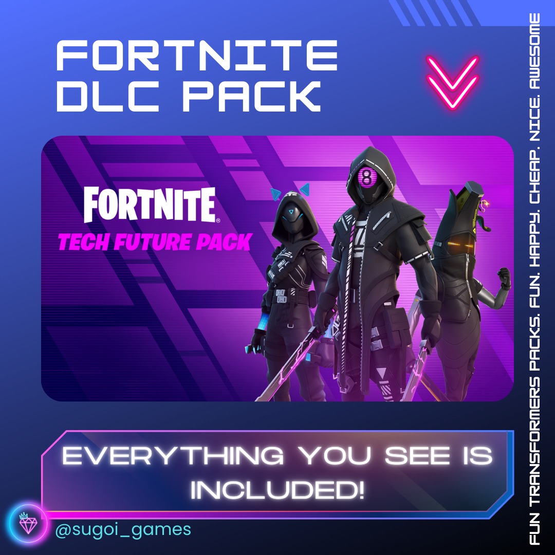 Tech Future Pack | Fortnite DLC/Add-on | Login Required |, Video Gaming ...
