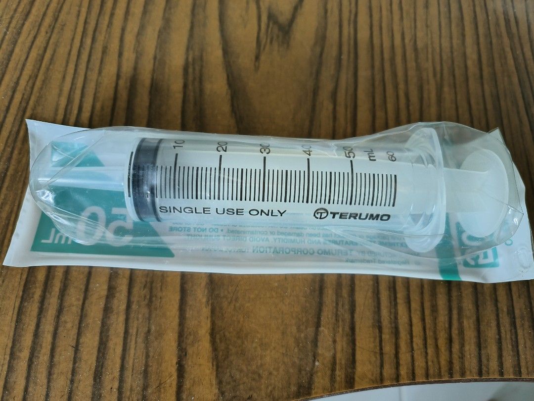 Terumo Syringe 50ml (4pcs), Health & Nutrition, Medical Supplies & Tools on Carousell