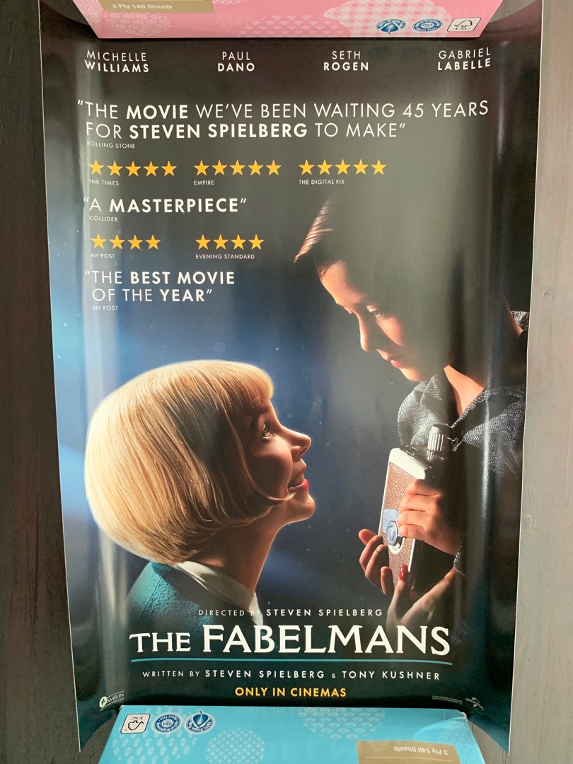 THE FABELMANS A3 movie poster, Hobbies & Toys, Memorabilia ...
