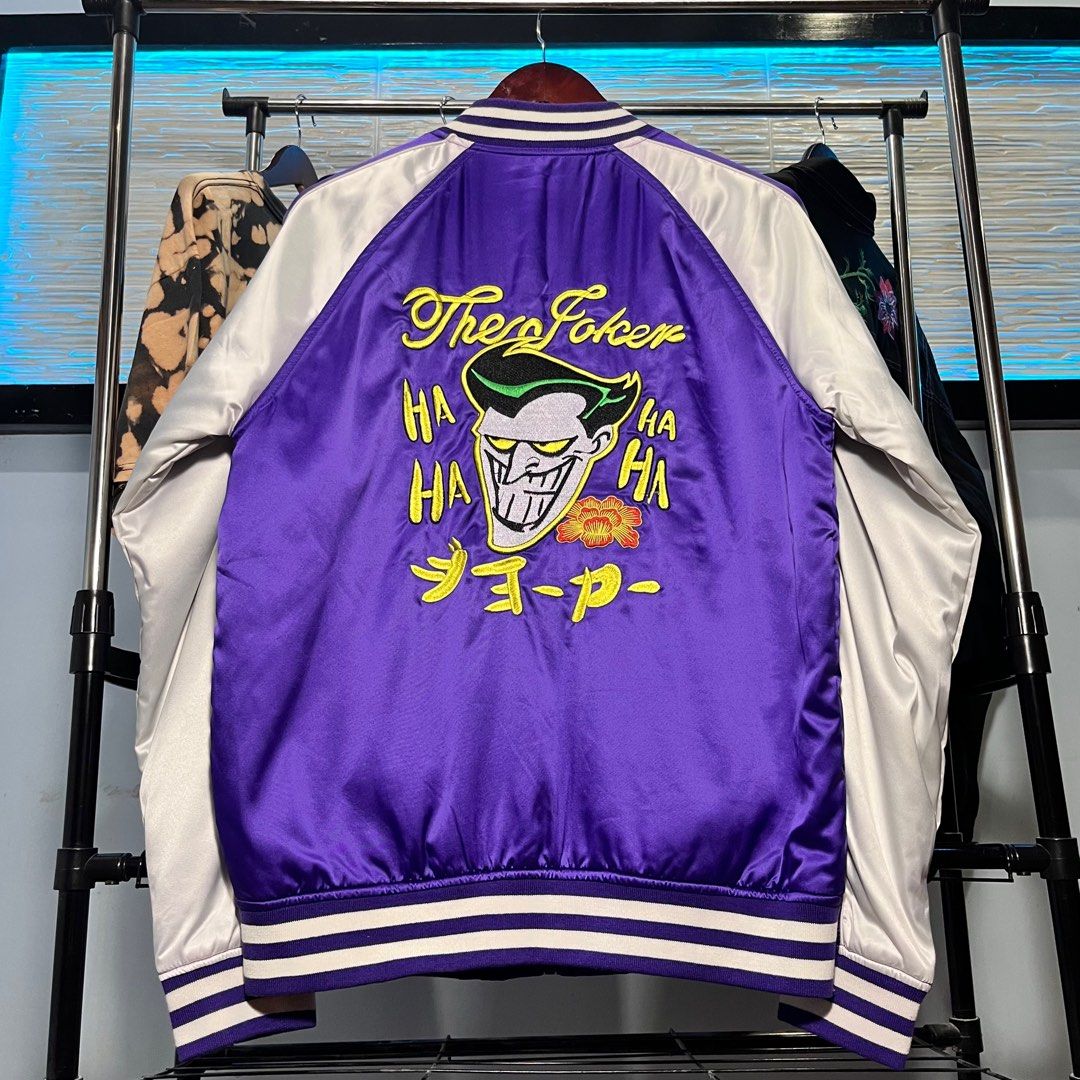 The Joker Batman DC Comics Licensed Varsity Jacket, Men's Fashion ...