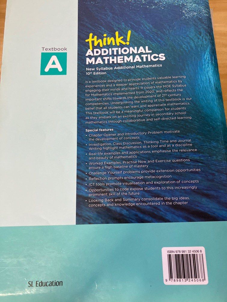 think! Additional Mathematics A, Hobbies & Toys, Books & Magazines ...