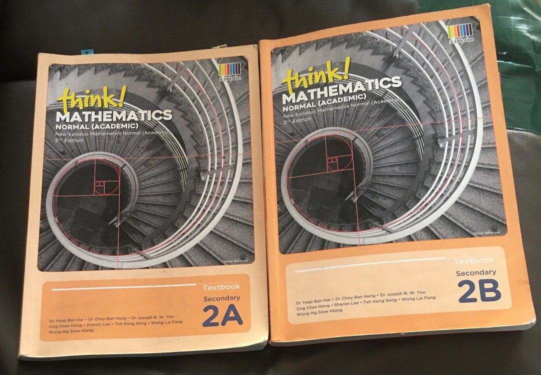 Think! Mathematics Sec 2A and 2B for Normal course, Hobbies & Toys ...