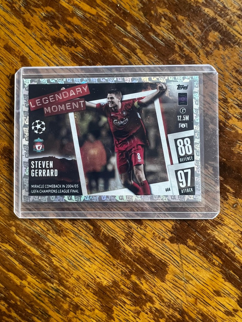 Topps Match Attax Steven Gerrard Liverpool Legendary Moment, Hobbies ...
