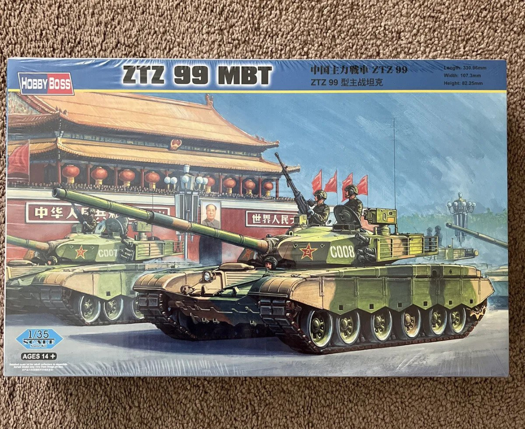 trumpeter hobby boss 1/35 chinese mbt type 99 model tank, Hobbies ...