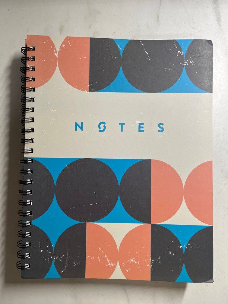 A4 Typo Notebook with Dividers , Hobbies & Toys, Stationery & Craft ...