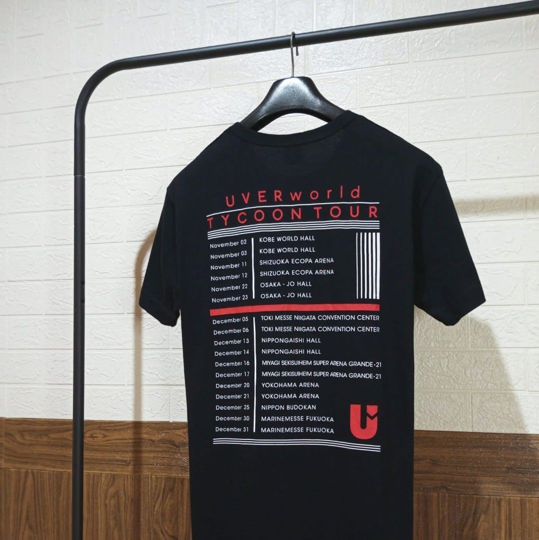 UVERWORLD Tycoon Tour T-Shirt, Fesyen Pria, Pakaian , Atasan di Carousell