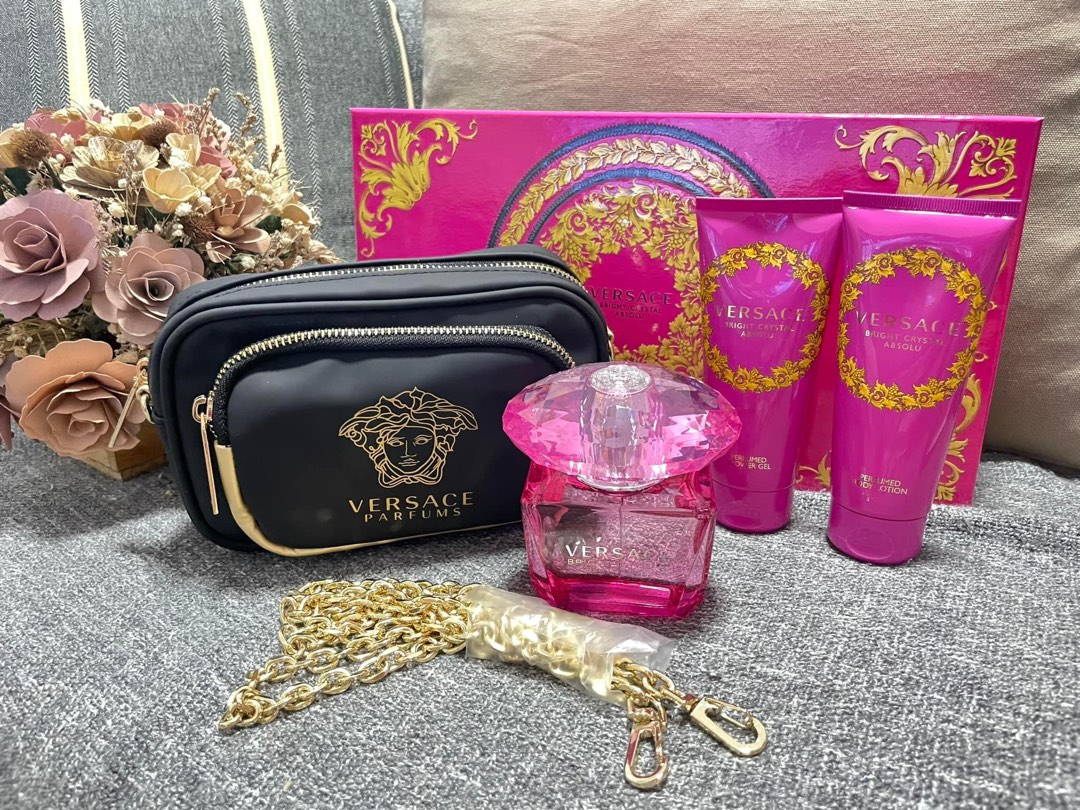 Versace bright crystal set, Beauty & Personal Care, Fragrance & Deodorants on Carousell