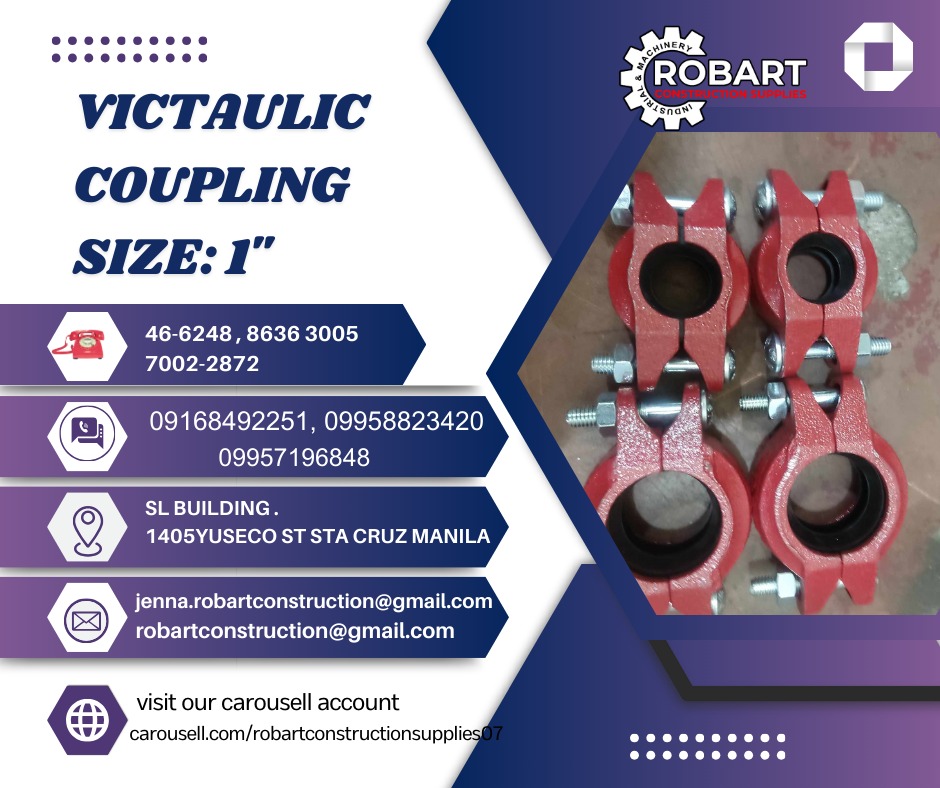 Victaulic Coupling Size: 1", Commercial & Industrial, Construction ...