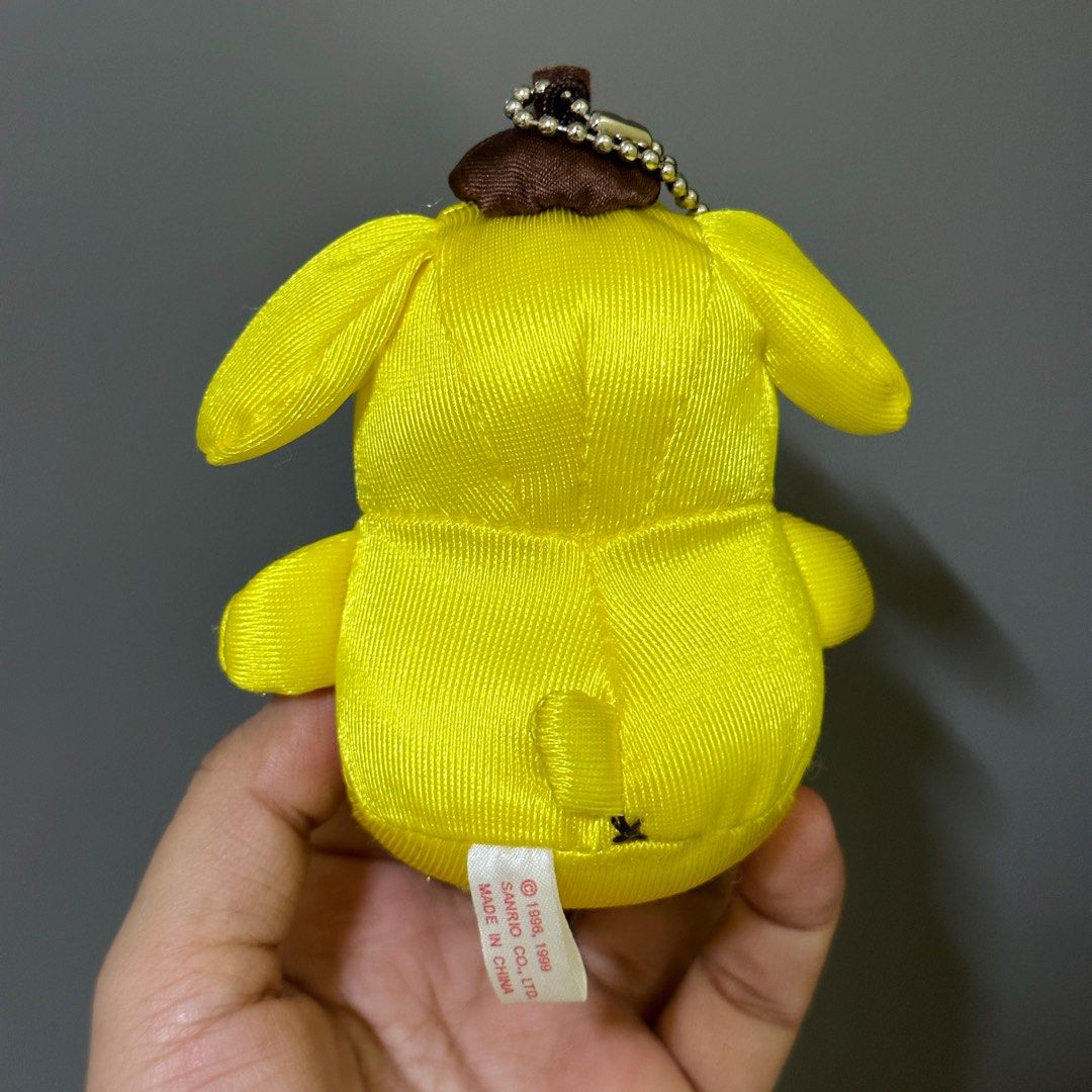 Vintage 1999 Eikoh Sanrio Pompompurin Plush Charm 9.5cm (clear etiketa ...