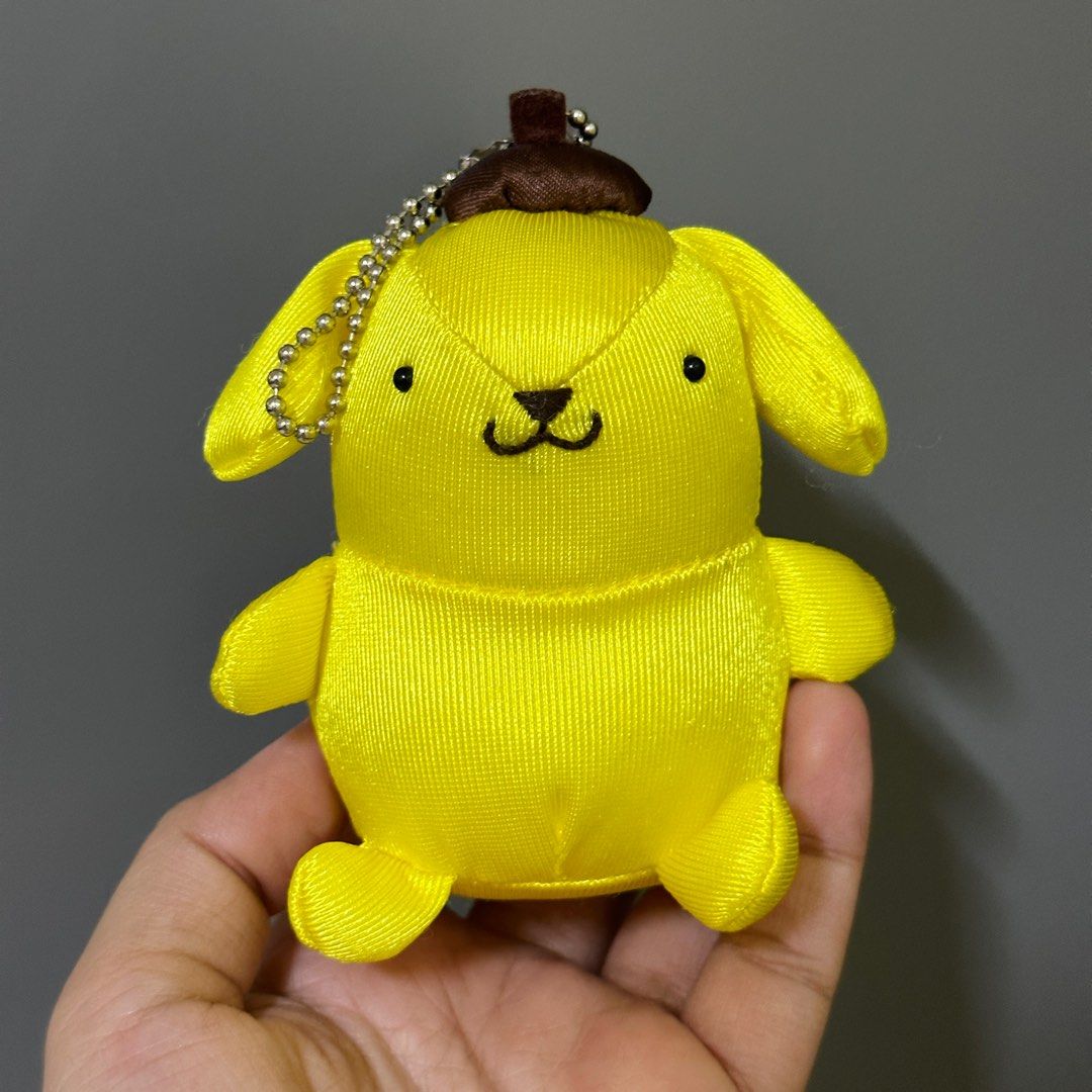 Vintage 1999 Eikoh Sanrio Pompompurin Plush Charm 9.5cm (clear etiketa ...