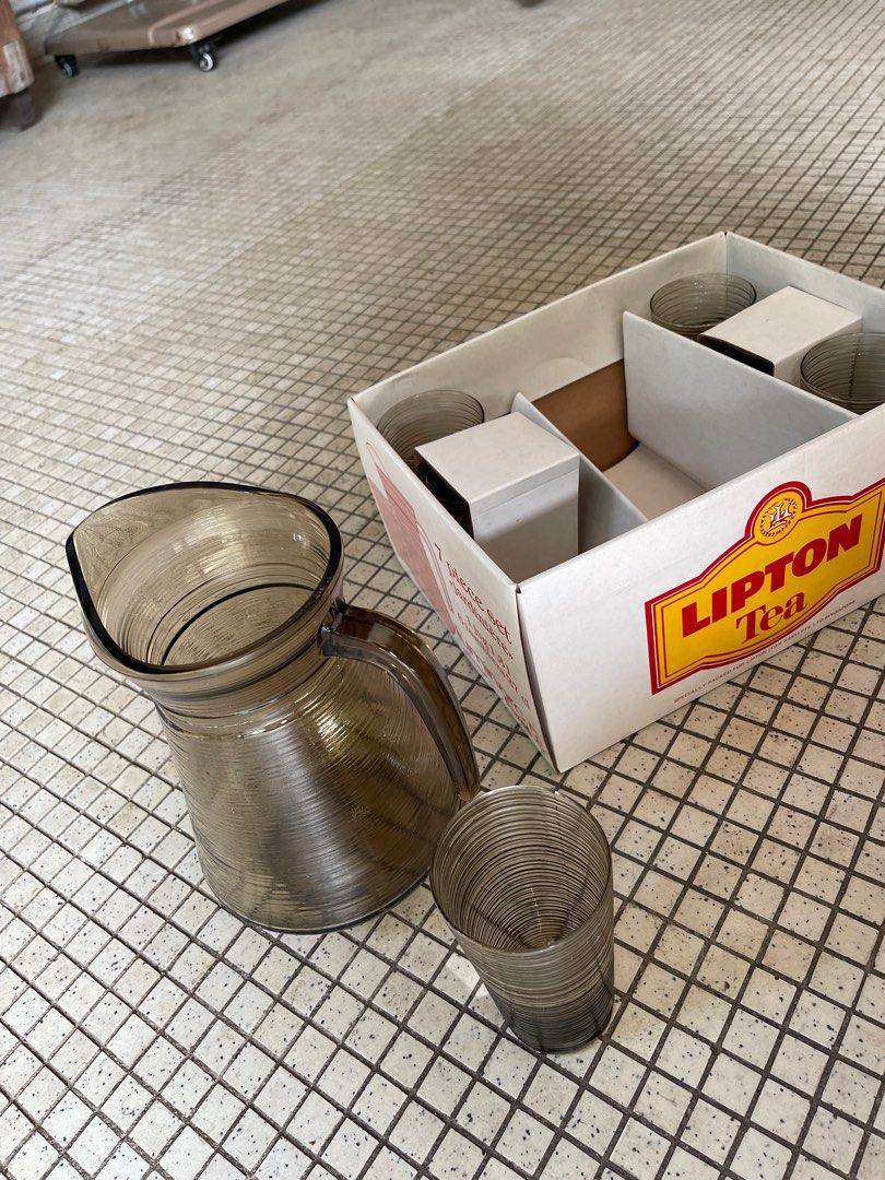 Vintage Lipton Tea Pitcher Jug Set, Hobbies & Toys, Memorabilia ...