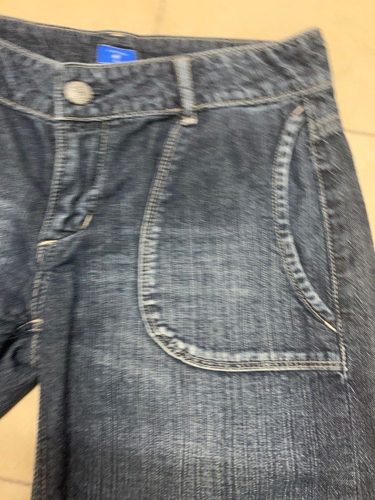 vintage thrifted low rise flare jorts, Women's Fashion, Bottoms, Jeans ...