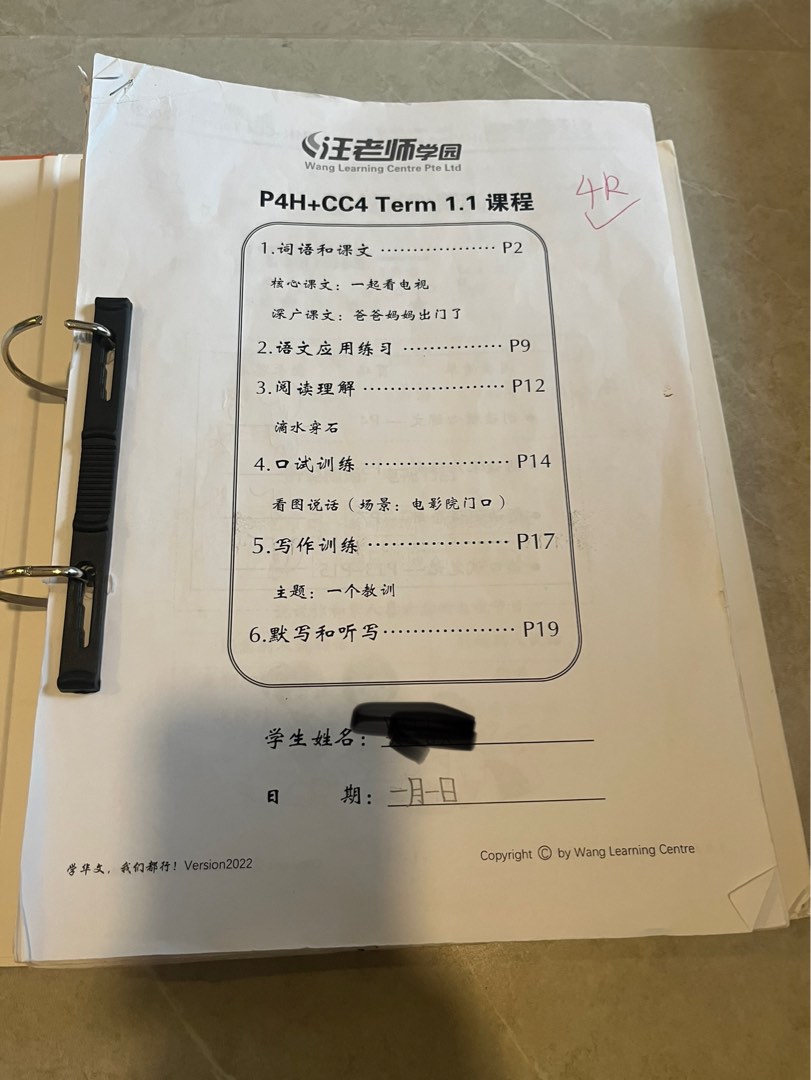 Wang Laoshi Handouts P4 (P4H+CC4), Hobbies & Toys, Books & Magazines, Assessment Books on Carousell