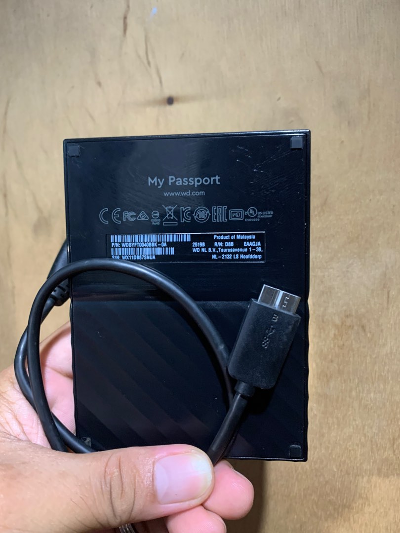 Wd My Passport 4tb External Hard Drive Computers And Tech Parts And Accessories Hard Disks