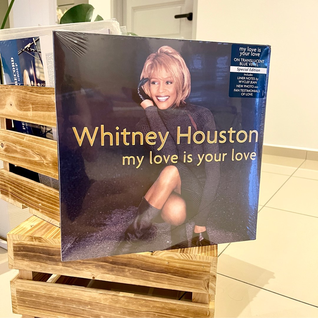 Whitney Houston My Love Is Your Love 2LP teal blue vinyl, Hobbies & Toys, Music & Media, CDs ...