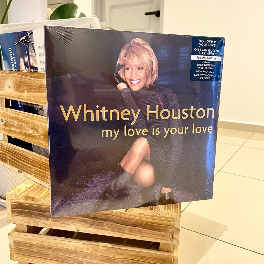 Whitney Houston My Love Is Your Love 2LP teal blue vinyl, Hobbies & Toys, Music & Media, CDs ...