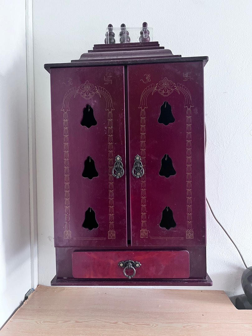 Wooden Hindu Prayer Altar, Furniture & Home Living, Furniture, Other ...