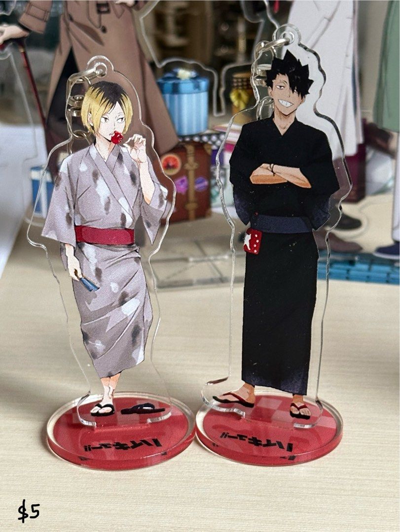 wts/lfb anime & bl keychains and standee (haikyuu, bungou stray dogs ...