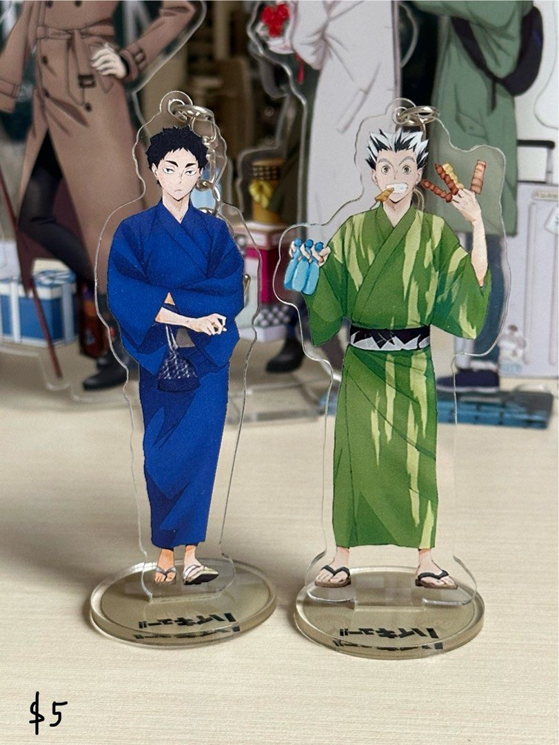 wts/lfb anime & bl keychains and standee (haikyuu, bungou stray dogs ...