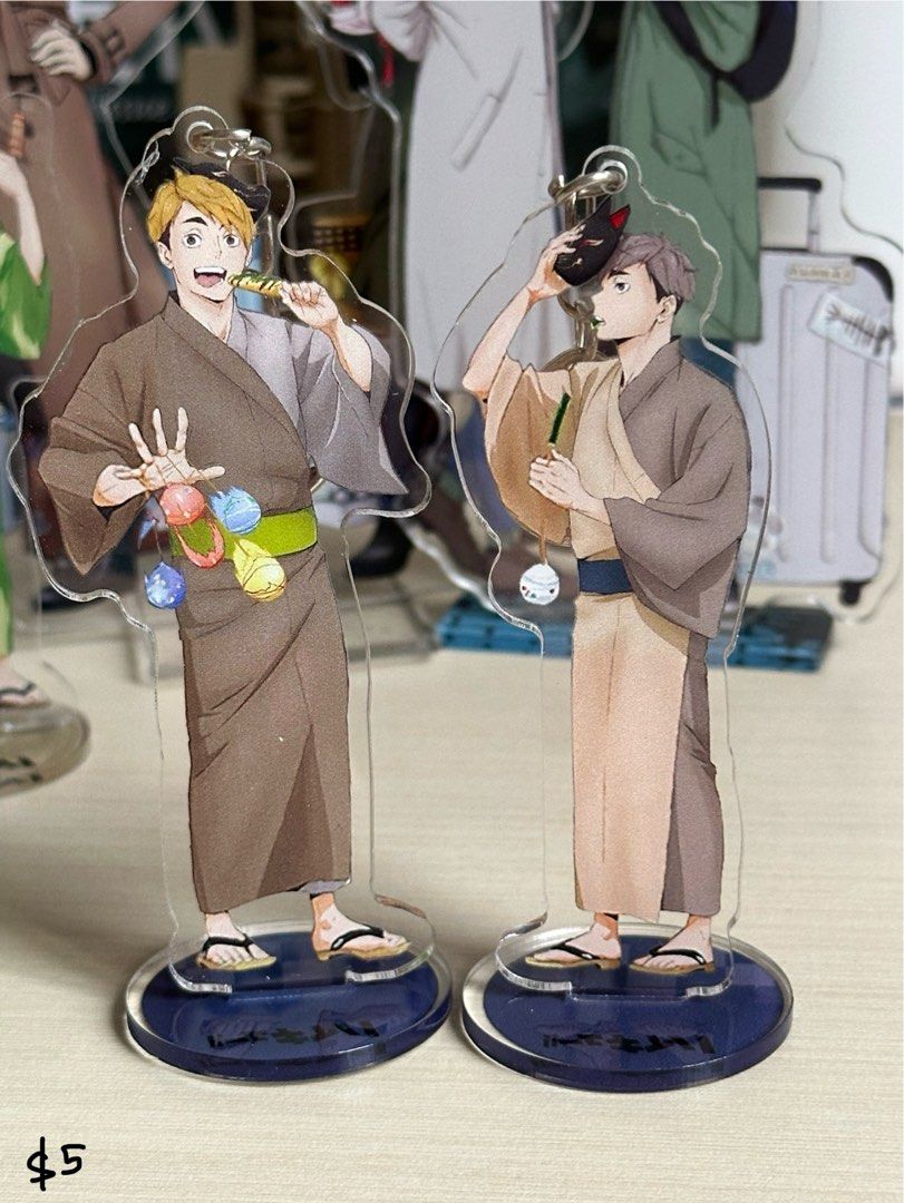 wts/lfb anime & bl keychains and standee (haikyuu, bungou stray dogs ...