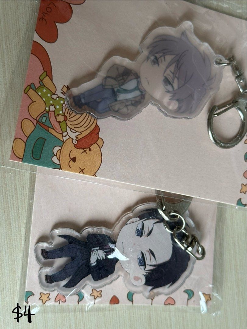 wts/lfb anime & bl keychains and standee (haikyuu, bungou stray dogs ...