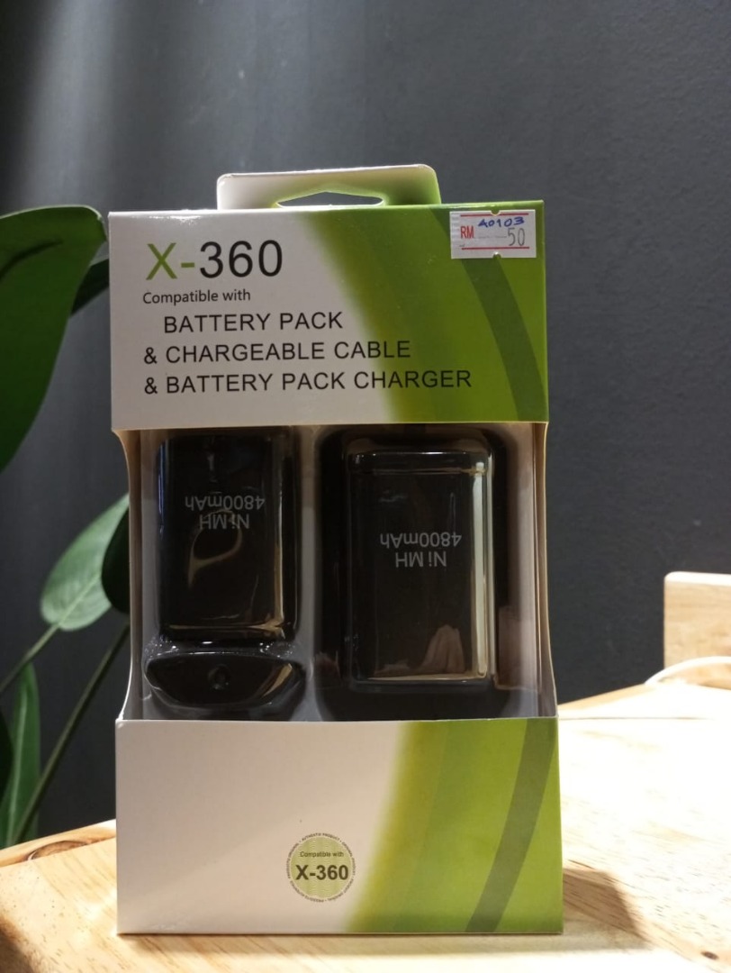 XBOX 360 RECHARGEABLE BATTERY PACK, Video Gaming, Gaming Accessories ...