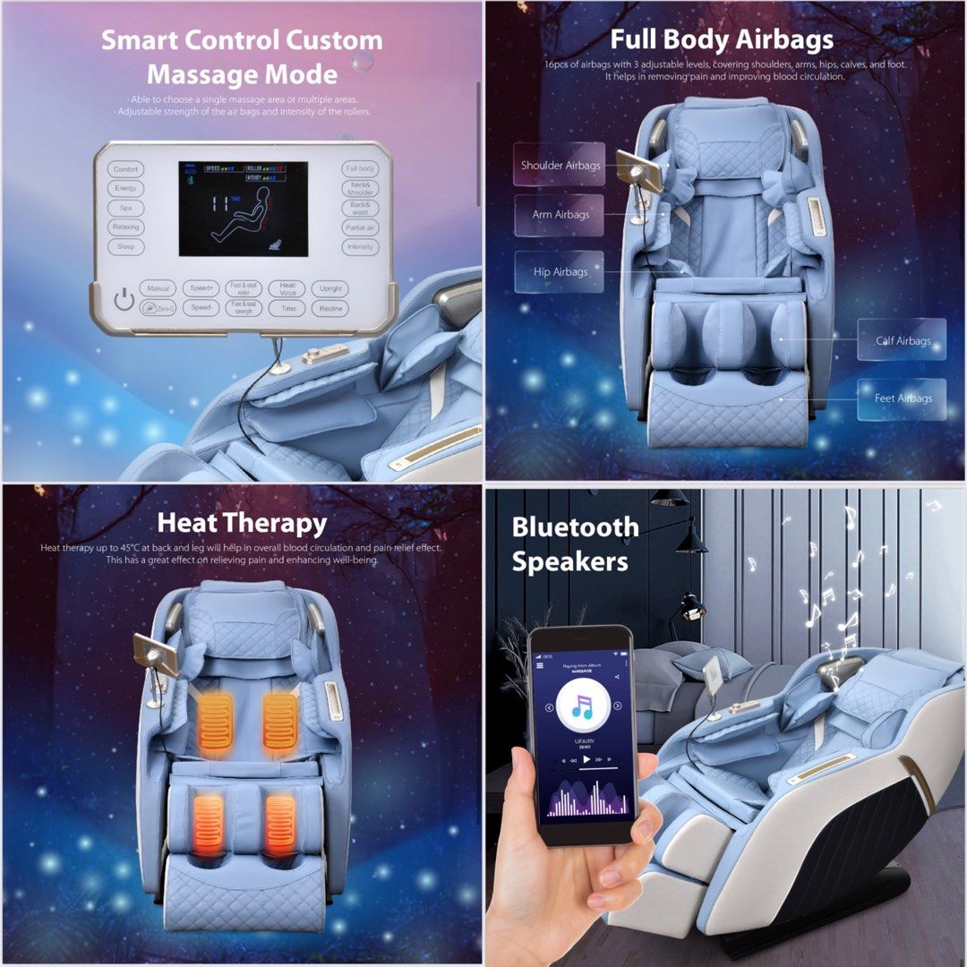 ZERO Ufairy Massage Chair, Health & Nutrition, Massage Devices on Carousell