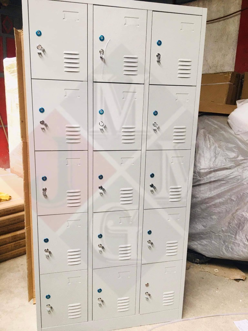 15 DOORS LOCKER CABINET/JMMG/OFFICE FURNITURE/OFFICE PARTITION ...