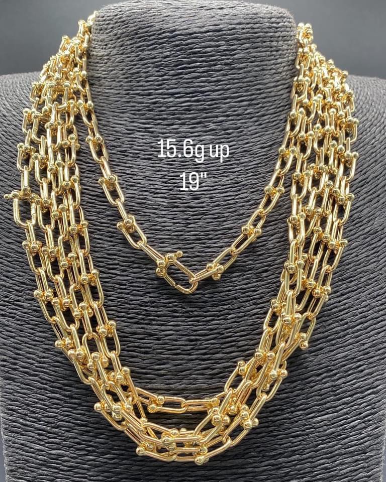 18k gold hardware chain, Women's Fashion, Jewelry & Organizers ...