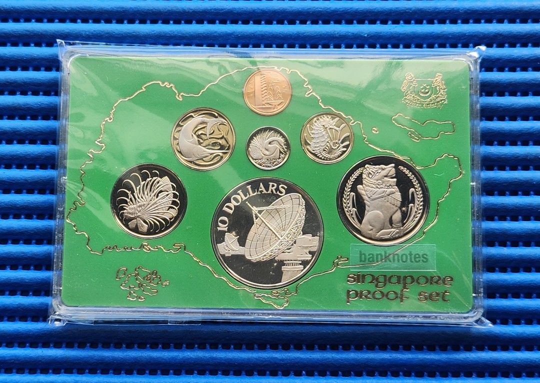 1979 Singapore Proof Coin Set ( 1 Cent, 5, 10, 20, 50 Cents, $1 & $10 ), Hobbies & Toys ...