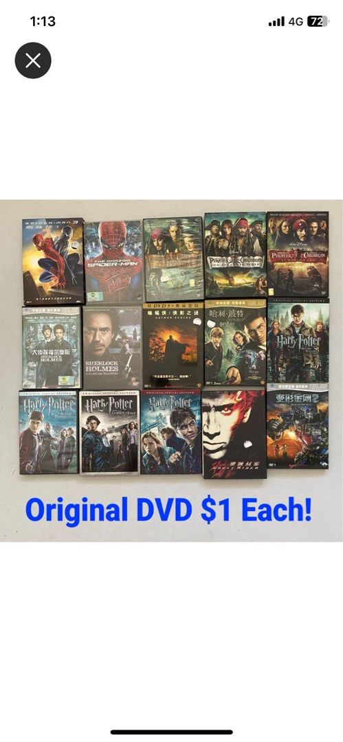 $1 DVD Movies: Laura fygi, home run, apple of my eye, barney bible ...