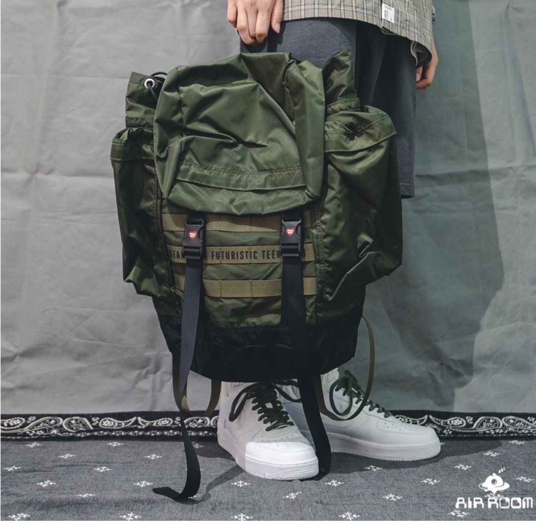 2022SS HUMAN MADE MILITARY BACK PACK 後背包 軍綠色, 他的時尚, 包包與錢包, 背包在旋轉拍賣