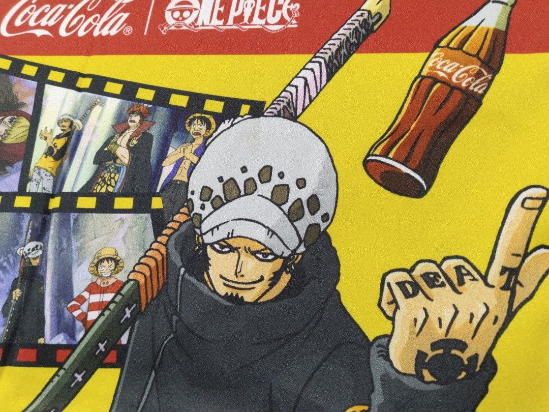 (2 in 1) Coca Cola Coke x One Piece Scarf, Hobbies & Toys, Collectibles ...